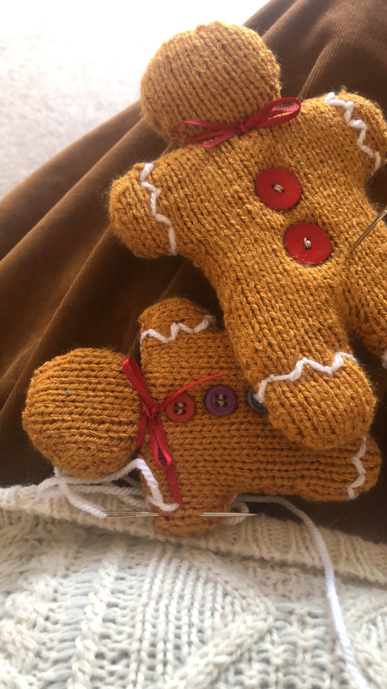 The GINGERBREAD MAN Knitting Pattern. Delightful. PDF Download. 18 Cms ...