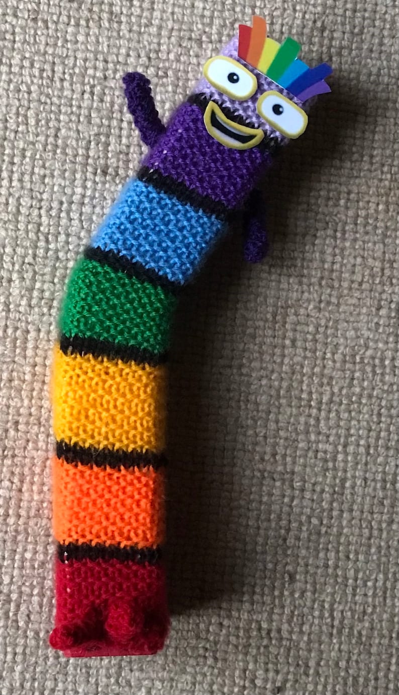 NUMBERBLOCKS Knitting Pattern. 16 Characters on Wood. PDF Download. - Etsy