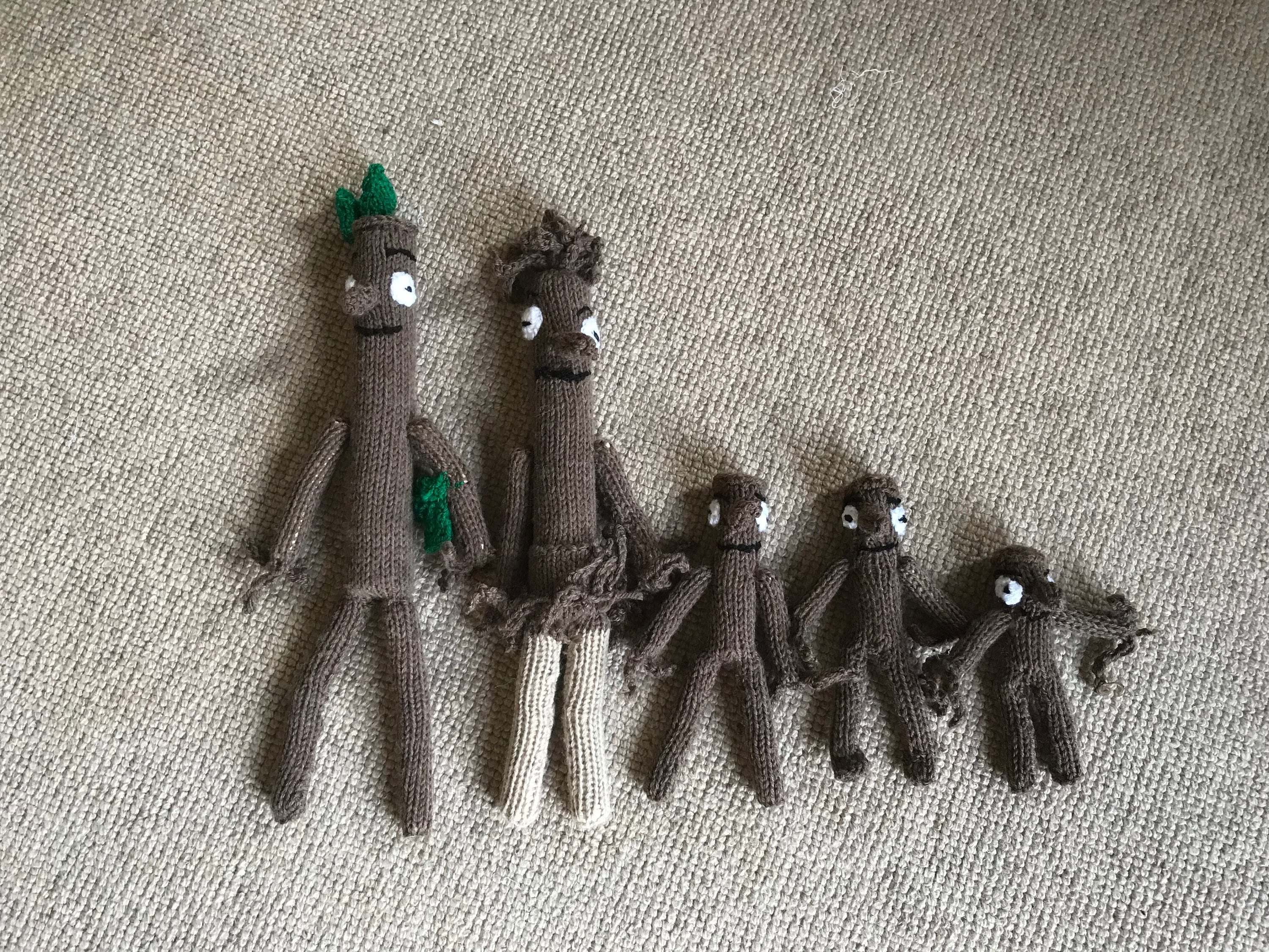 STICKMAN FAMILY Knitting PATTERN. Stick Man. Lady Love and Children ...