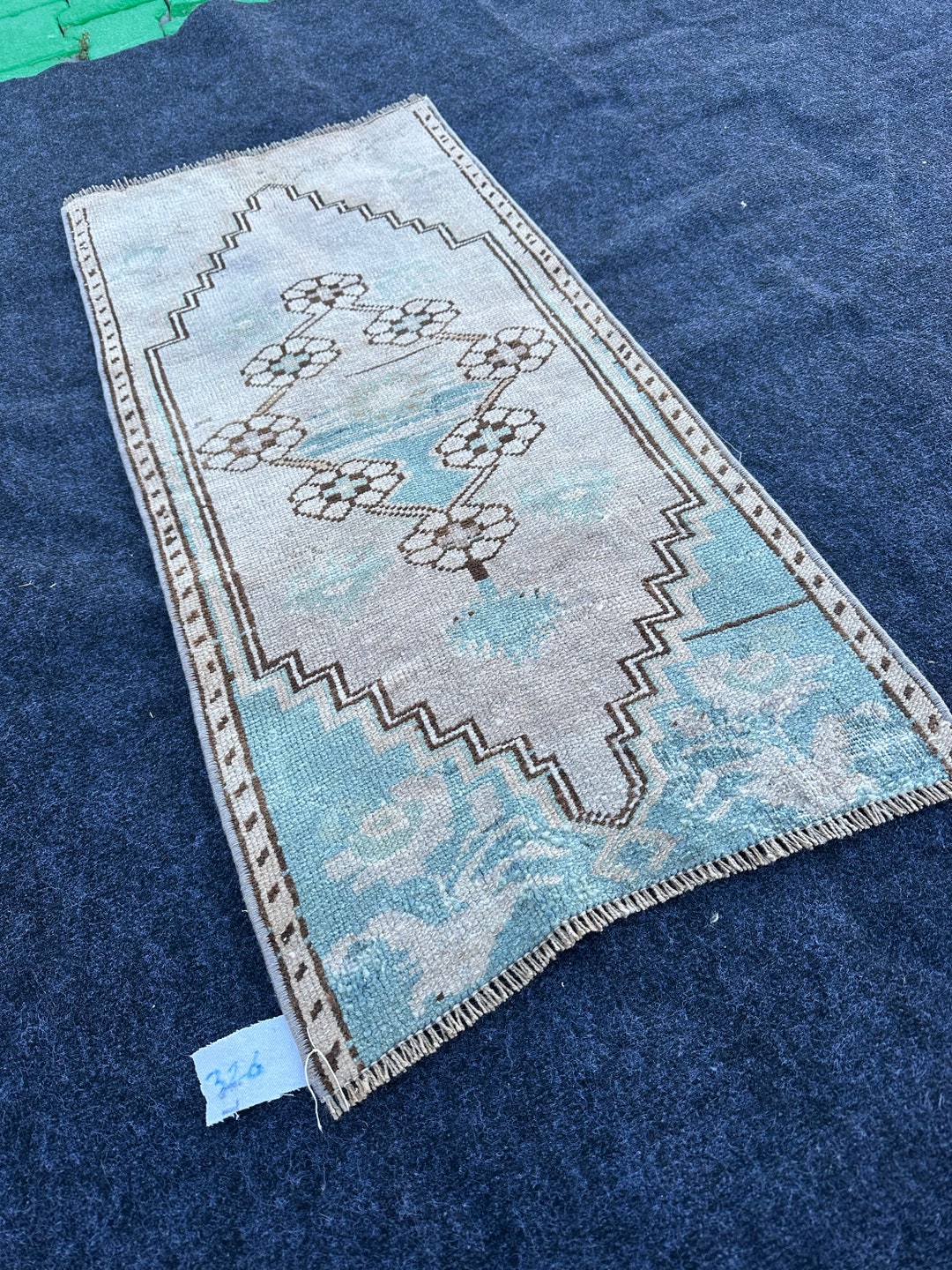 2x3 Rug, Small Oushak Rug, Faded Turkish Rug, Vintage Rug 2x3, Oushak ...