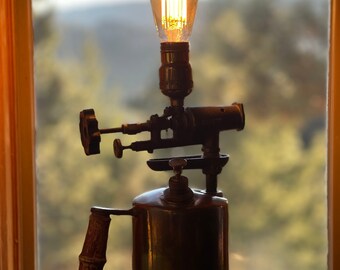 Steampunk Torch Lamp - Etsy
