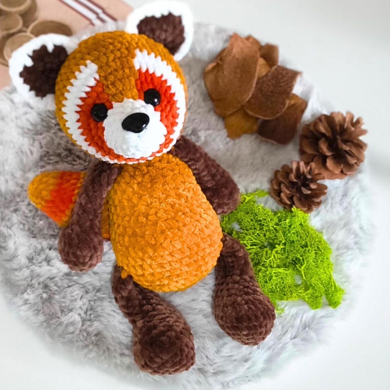 Crochet Red Panda - Etsy