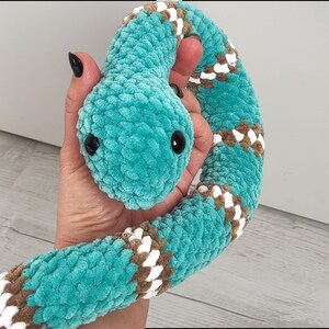 Crochet Snake Pattern, Crochet Amigurumi Pattern, NO SEW, English and ...