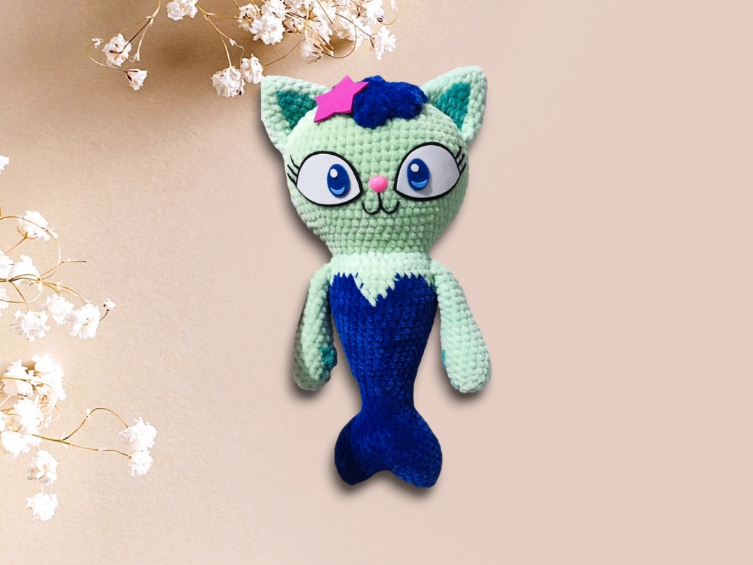 Mermaid Cat, Plushie, 13 Inc - Etsy