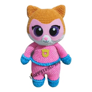 Super Kitty Crochet Pattern, Amigurumi PDF Instructions in English 4 ...