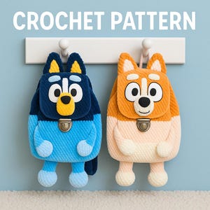 Dog Backpack Crochet Pattern – Plush Puppy Bag Tutorial – Amigurumi ...