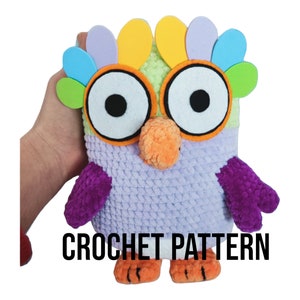 Crochet Pattern Chattermax , Amigurumi Tutorial PDF in English - Etsy