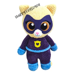 Super Kitty Crochet Pattern, Amigurumi PDF Instructions in English 4 ...