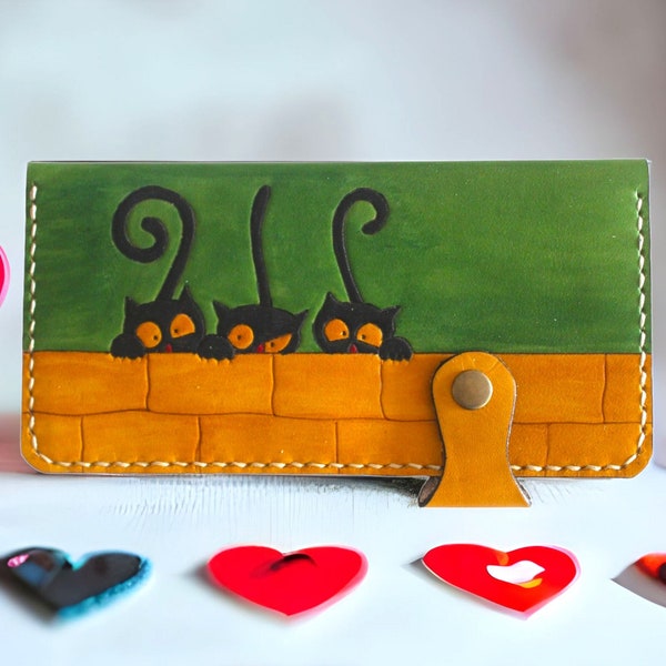 Cat Wallet - Etsy