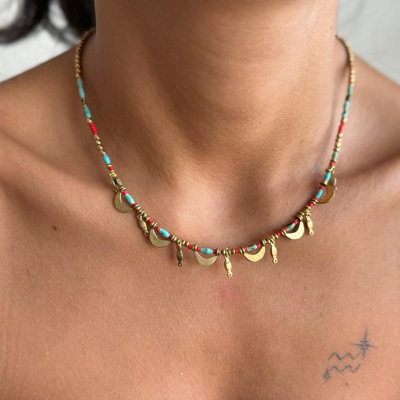 Asian. Beads Necklace - Etsy