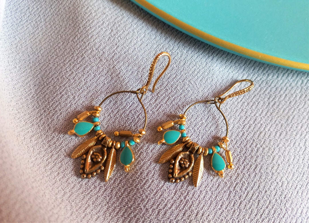 Turkish Earrings for Women Persian Ethnic Tribal Earrings Handmade ...