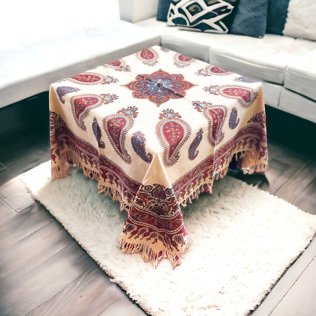 Persian Ethnic Tablecloth Sofre Ghalamkar Boho Home Decoration Cotton ...