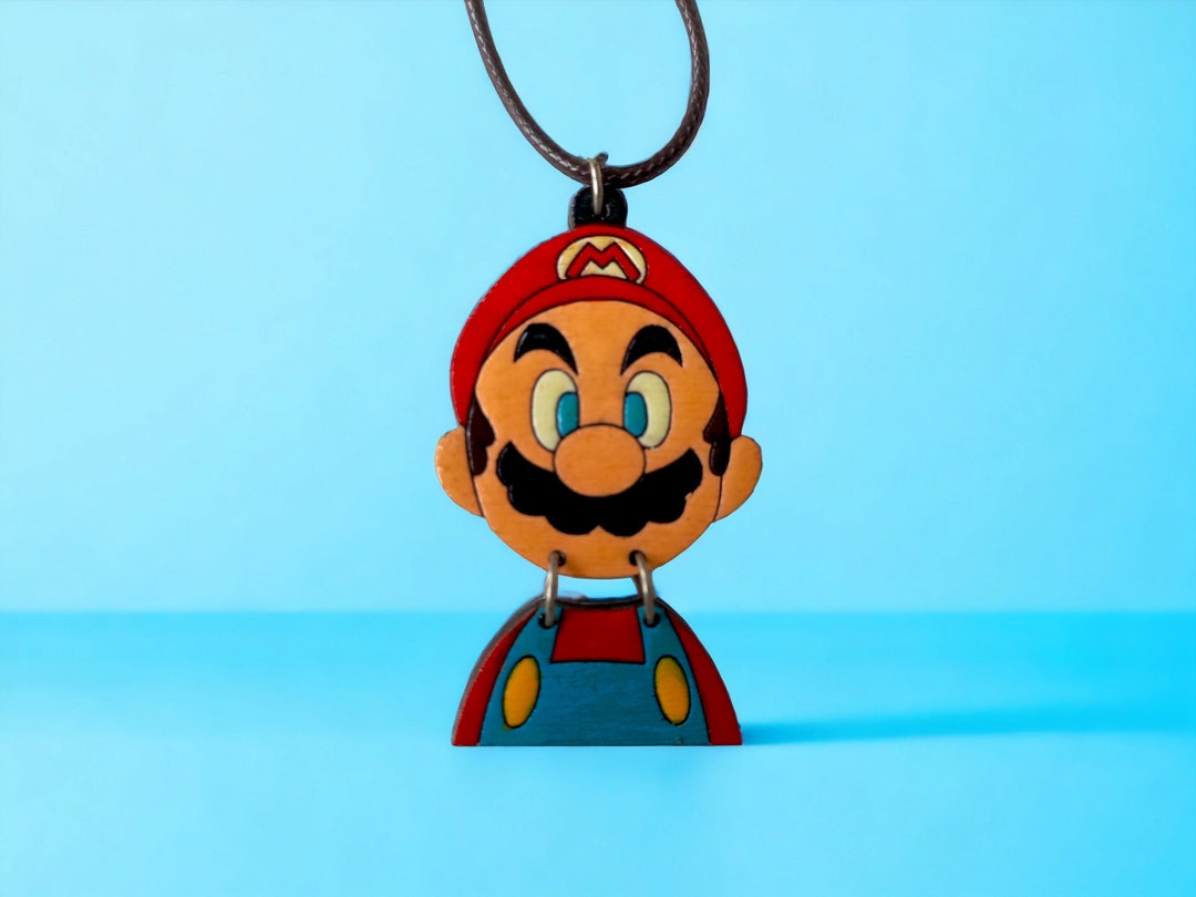 Super Mario Necklace Retro Pendant Super Mario Jewelry for Boys Unique ...