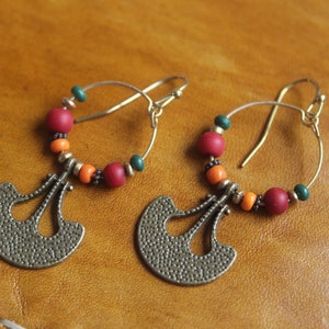 Boho Jewelry Ethnic Tribal Beaded Earrings for Women Gypsy Long Unique ...