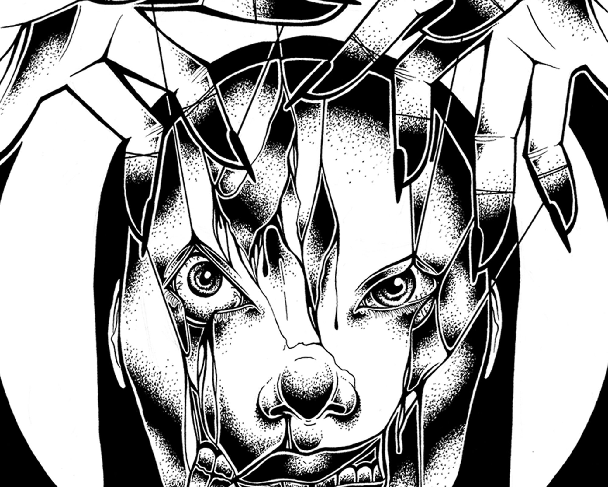 The Puppet Master A4 Gothic Body Horror Illustration Wall | Etsy