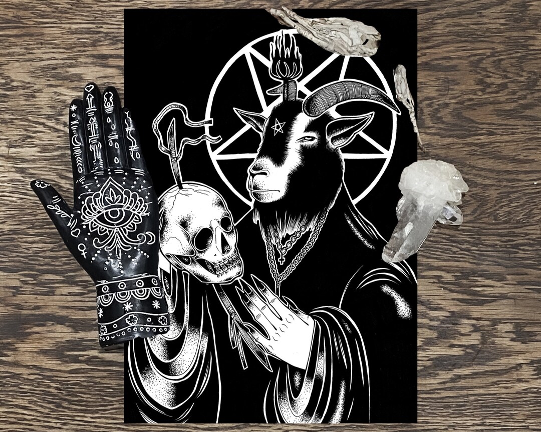 His Grace Wall Art Print A4 - Gothic Occult Alternative Fine Art Poster ...