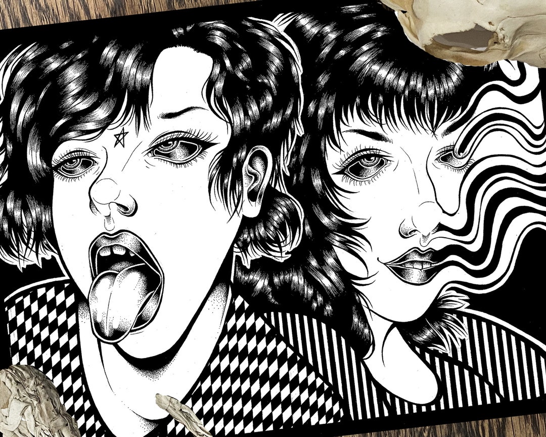 Gemini Twins Wall Art Print - Gothic Surreal Zodiac Home Decor - Etsy