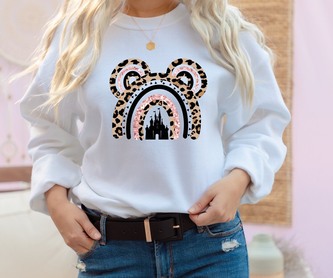 Leopard Disney Sweatshirt, Family Trip Matching Shirt - Etsy