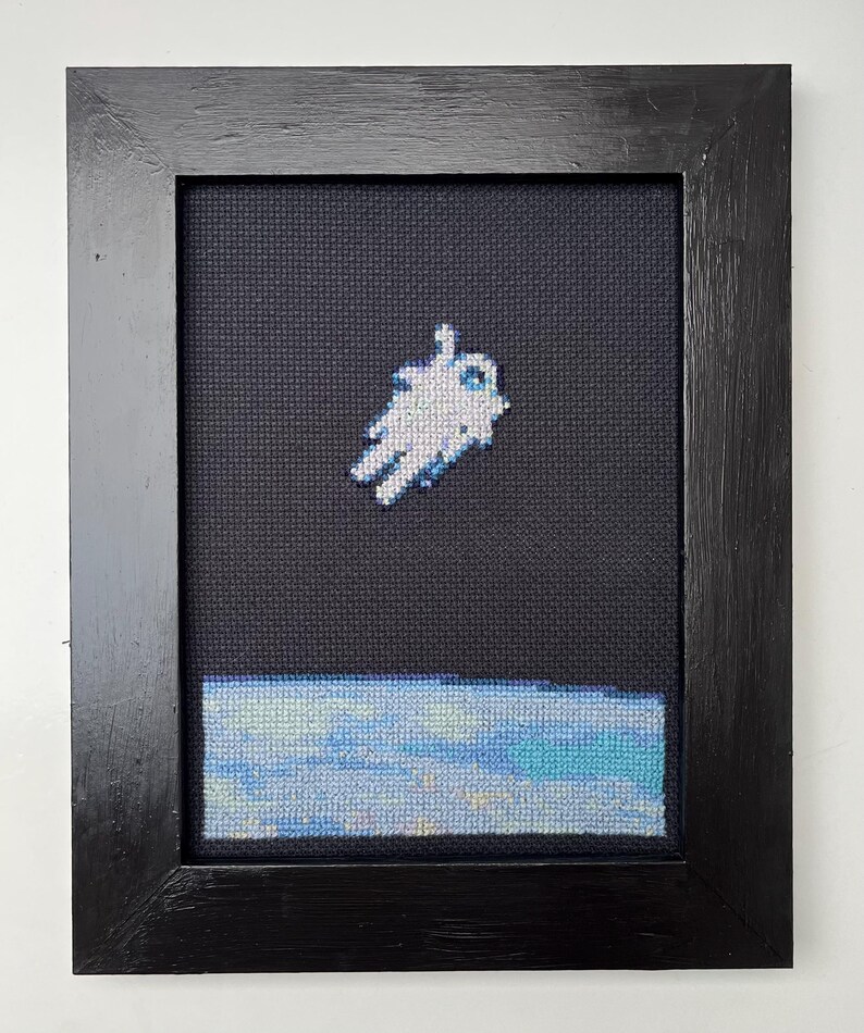 Bruce Mccandless Astronaut in Space Cross Stitch PDF Pattern - Etsy