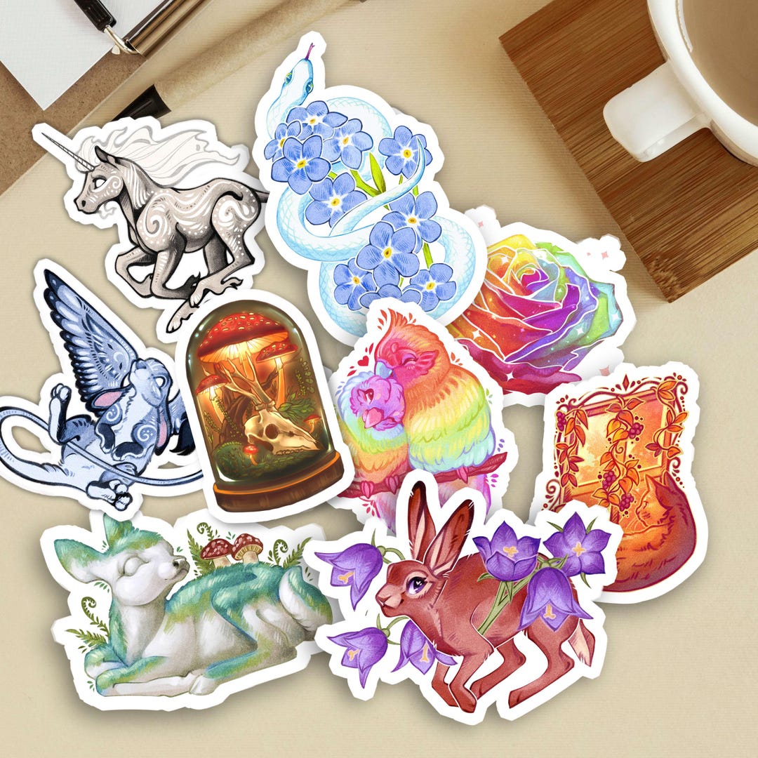 Vinyl Stickers - Original Art by Martith Art - Etsy