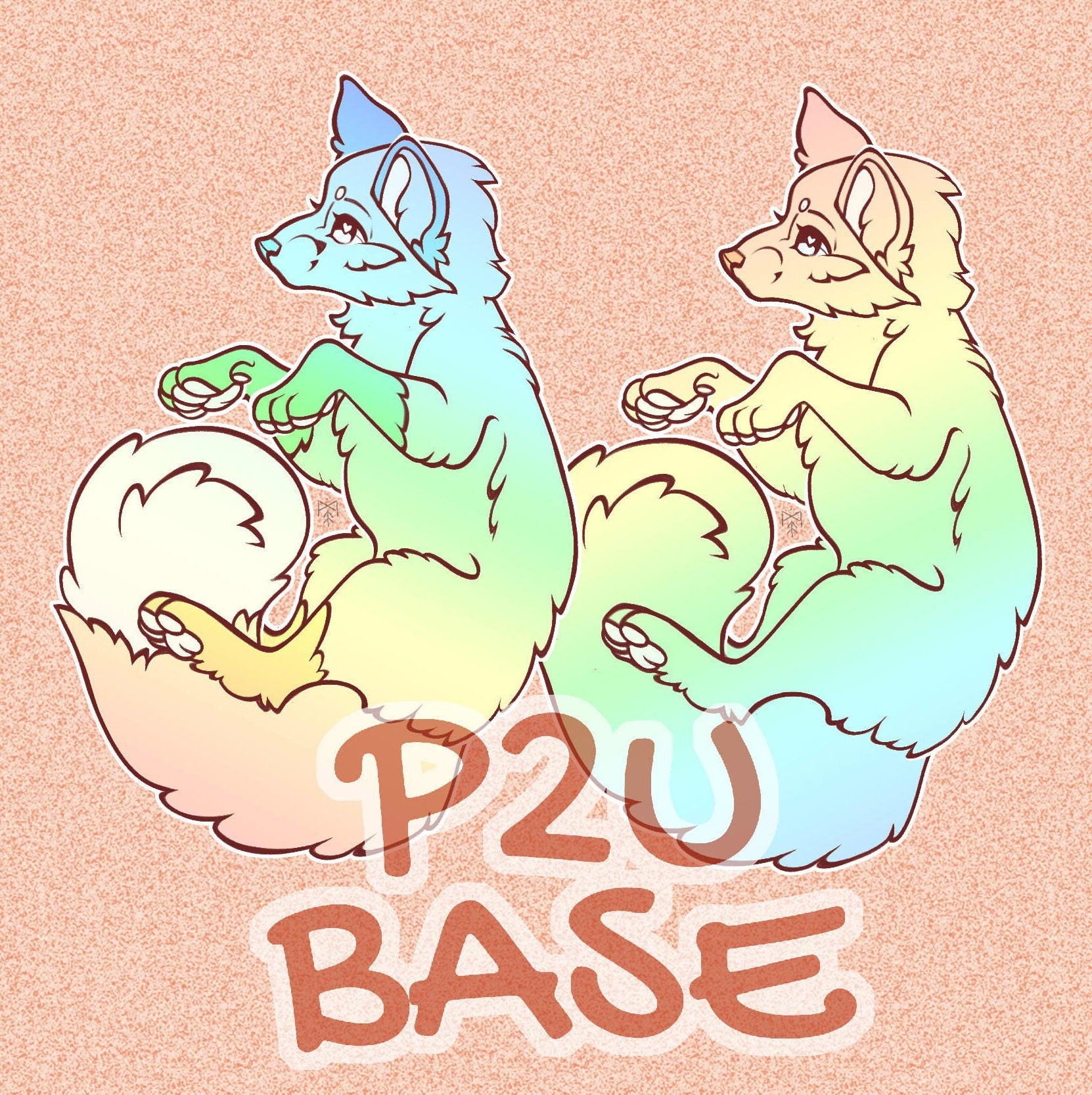 Cute Canine Base Fox Base Wolf Base Lineart - Etsy