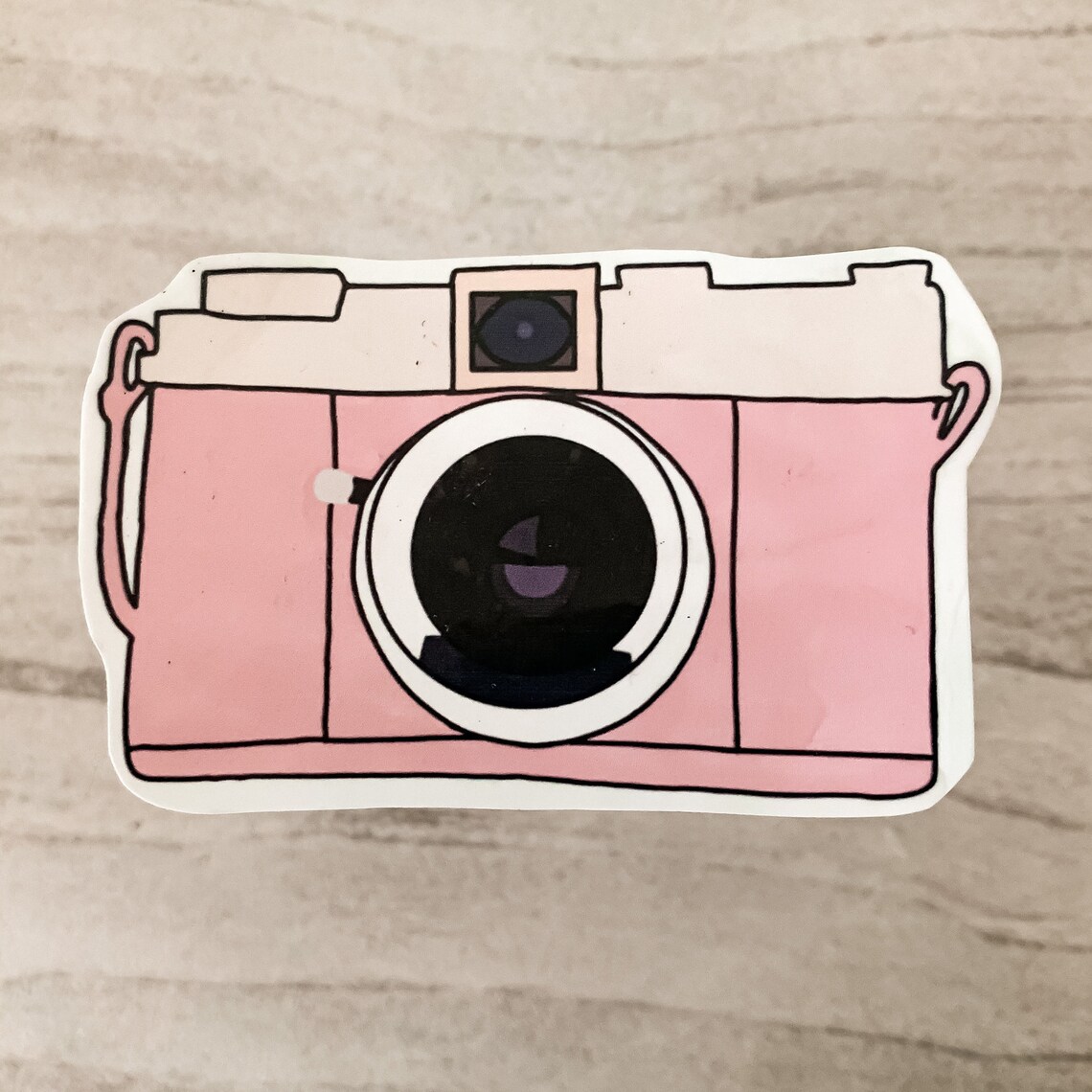 Pink Camera Sticker | Etsy