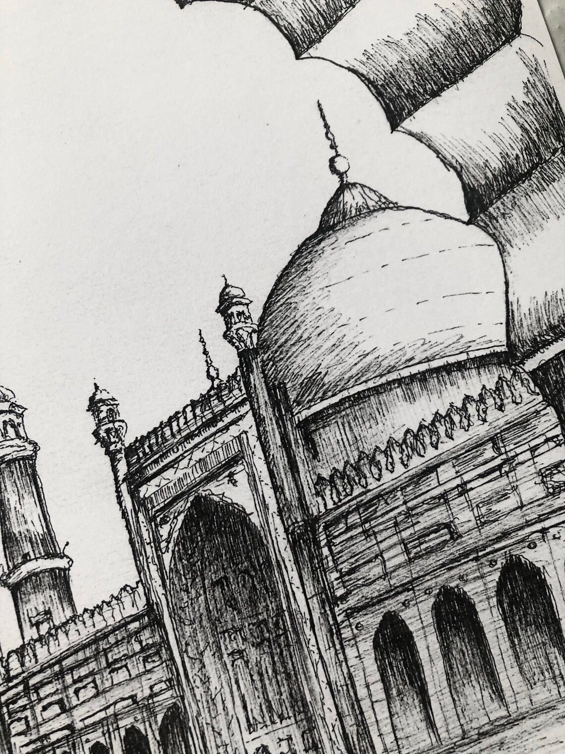 Badshahi Mosque Lahore Wall Poster Pakistan Masjid Wall Art - Etsy