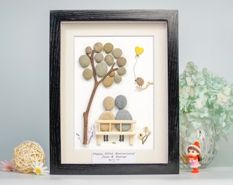 Anniversary Pebble Art - Etsy