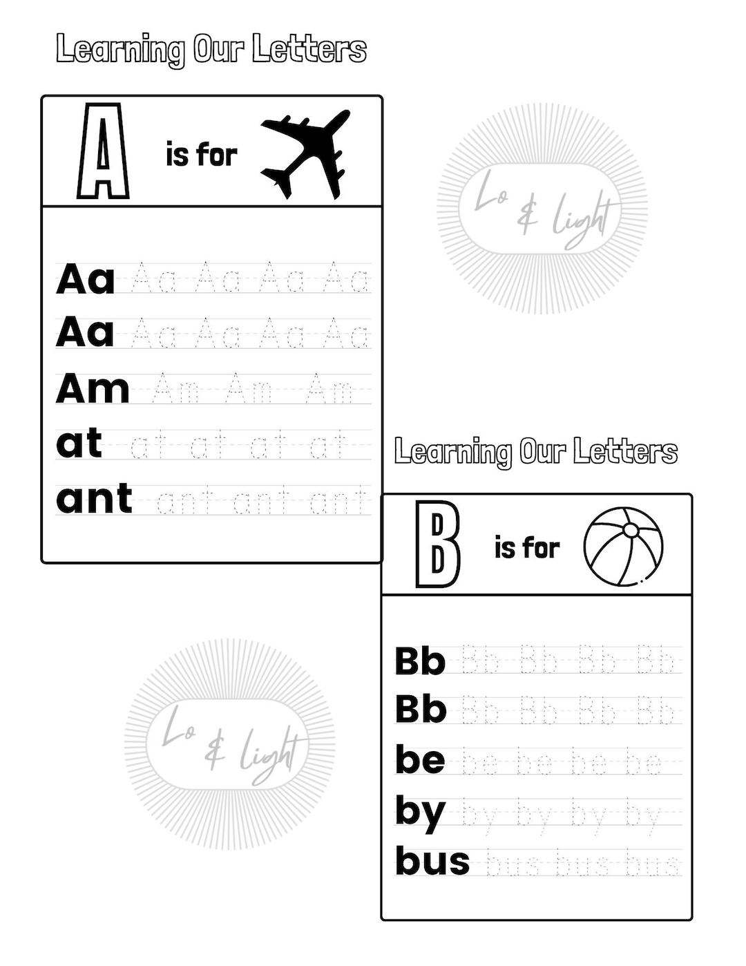 Learning Our Letters - Etsy