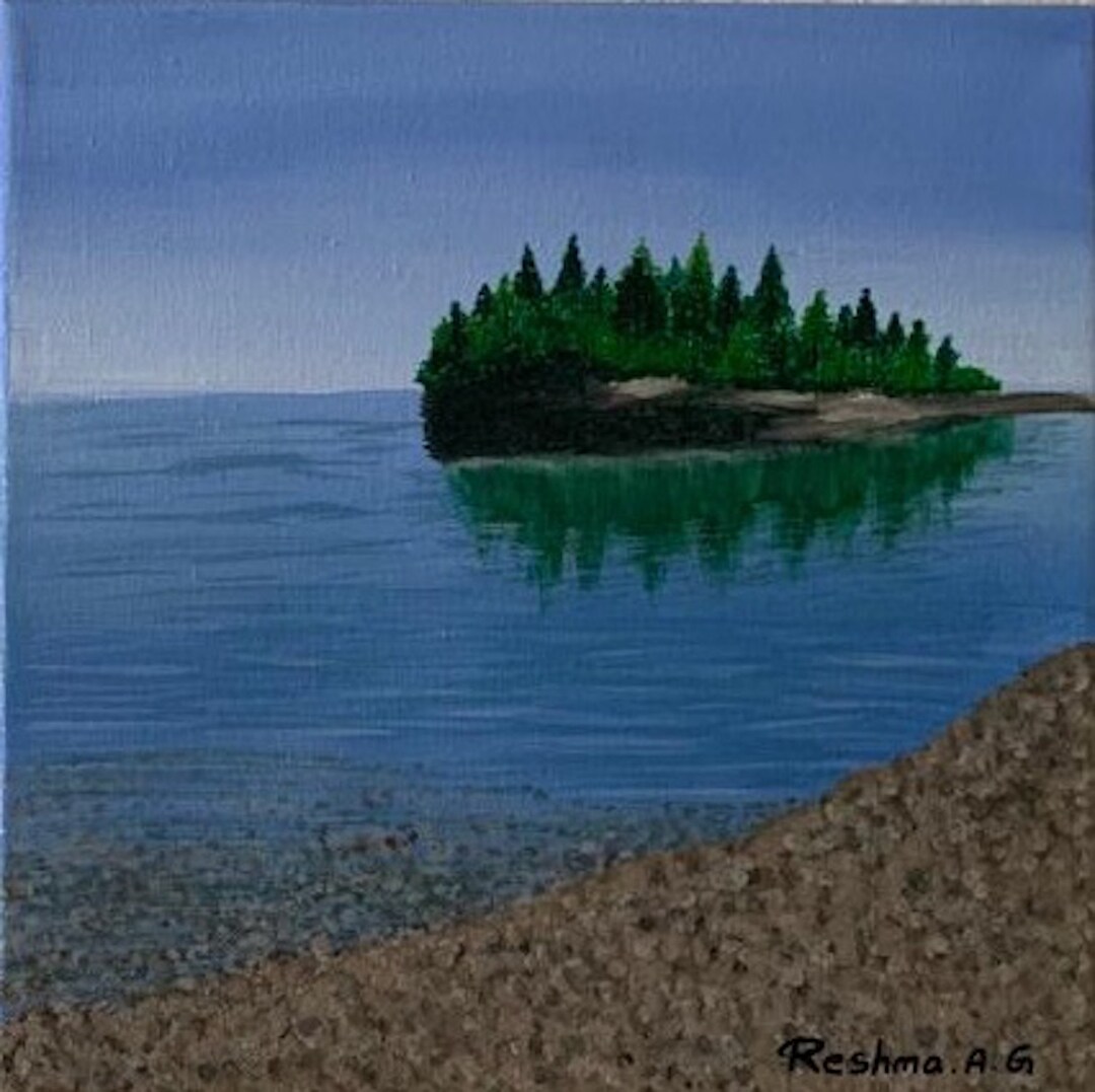 Island Painting, Island Acrylic Painting, Island Wall Art - Etsy