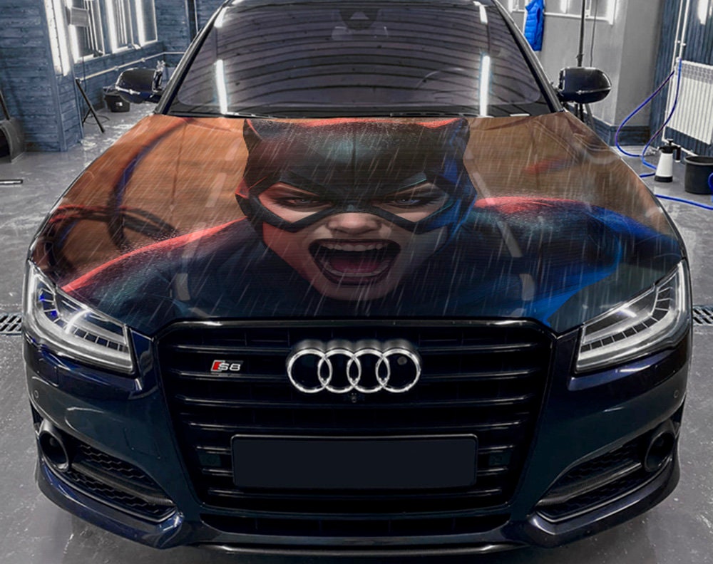 Catwoman Car Hood Wrap Self Adhesive Vinyl Sticker Full Color Etsy
