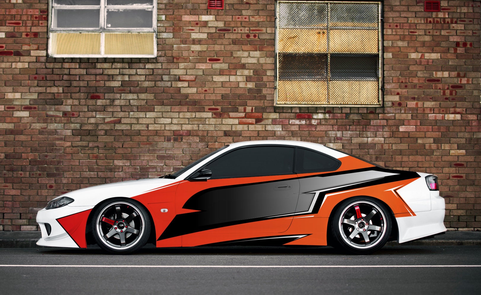 Racing Stripes Car Side Wrap Vinyl Sticker Custom Decal fit | Etsy