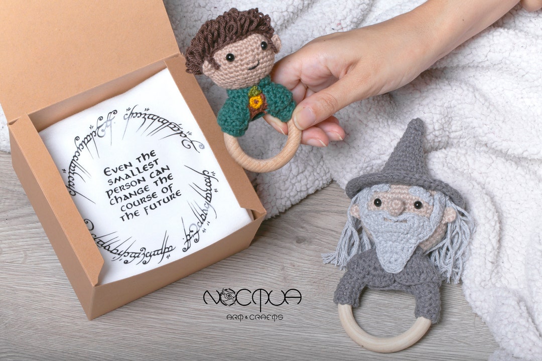 LOTR Nursery Gift Set - Baby Bodysuit and Rattle Babyshower Idea - Baby ...