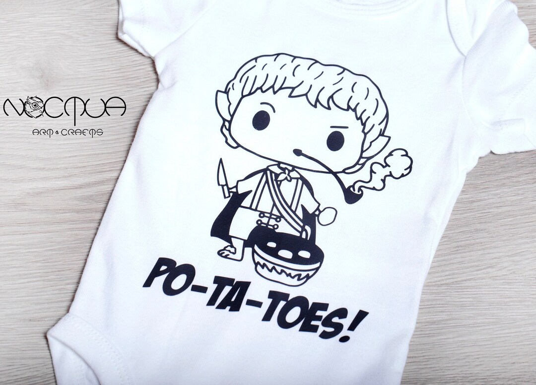 Hobbit Sam Potatoes Baby Bodysuit Fantasy Babyshower Gift - Etsy