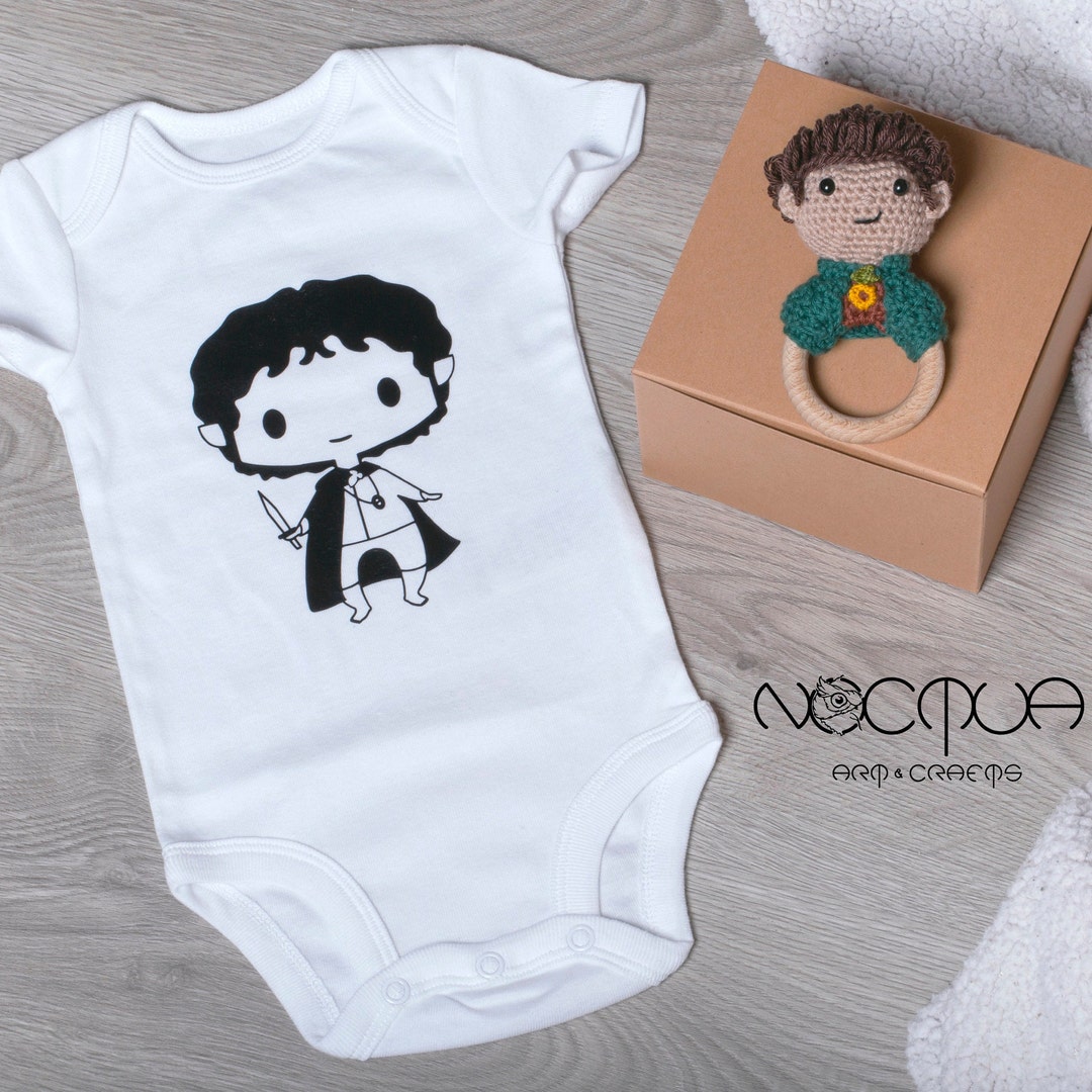 Small Adventurer Crochet Gift Set - Baby Bodysuit and Rattle Babyshower ...