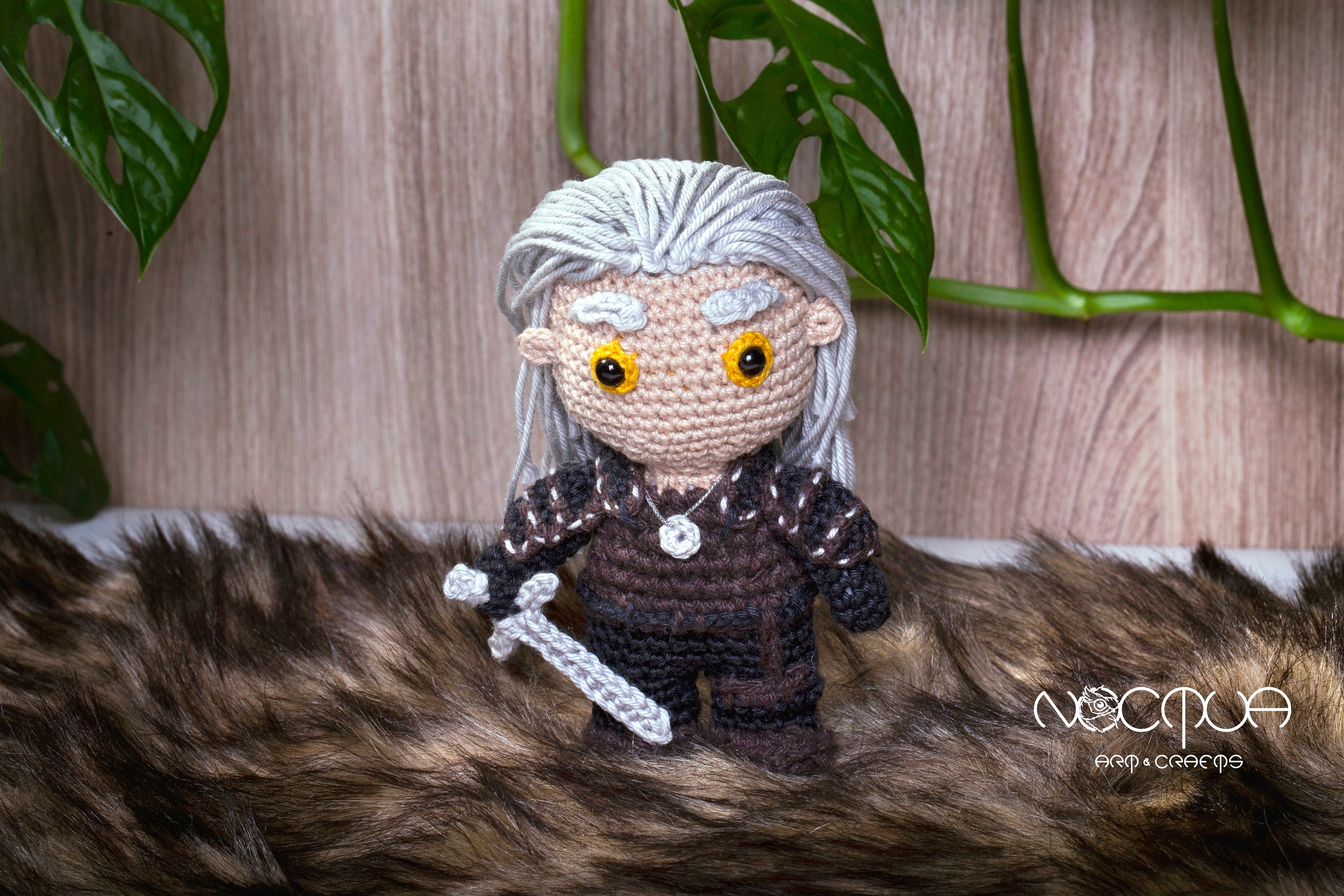 The Witcher inspired amigurumi crochet doll Geralt of Rivia | Etsy
