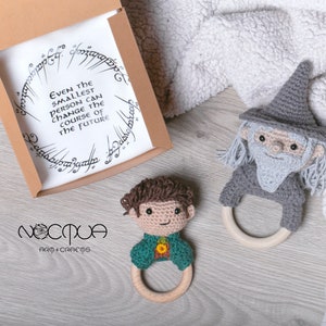 LOTR Nursery Gift Set Baby Bodysuit and Rattle Babyshower Idea Baby ...