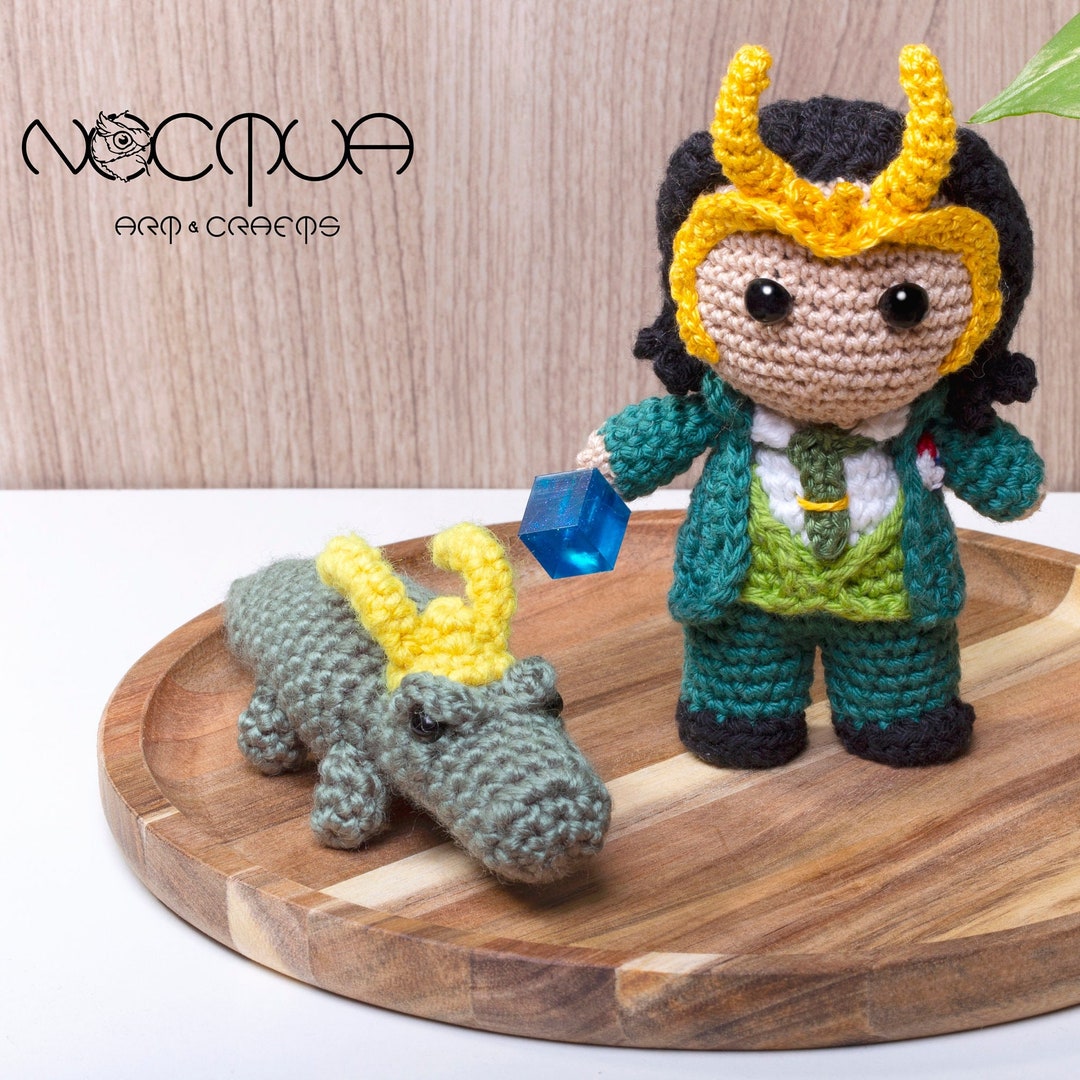 Loki Amigurumi Keychain God of Mischief Crochet Doll Loki Collectible ...