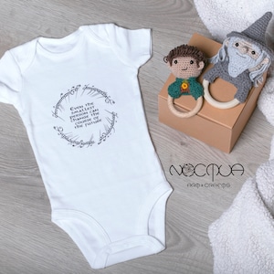 LOTR Nursery Gift Set - Baby Bodysuit and Rattle Babyshower Idea - Baby ...