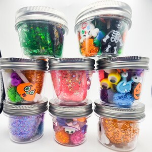 Halloween TO-GO Playdough Jar, Halloween Party Favor, Kid Birthday ...