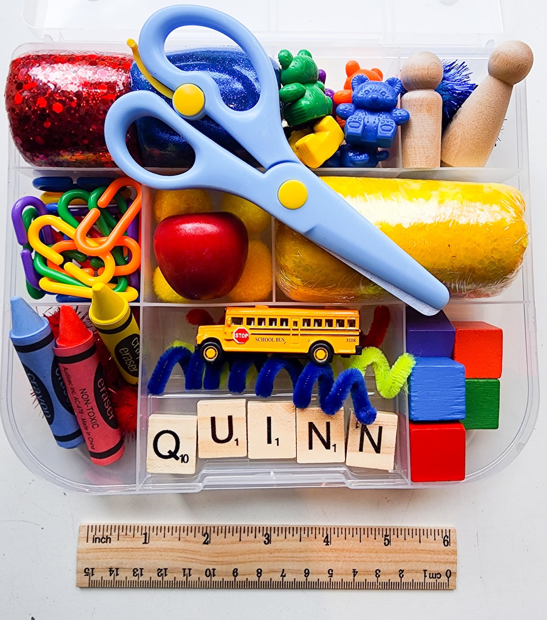 School Playdough Kit Preschool Sensory Bin Kids Activity - Etsy