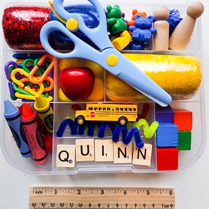 School Playdough Kit Preschool Sensory Bin Kids Activity - Etsy