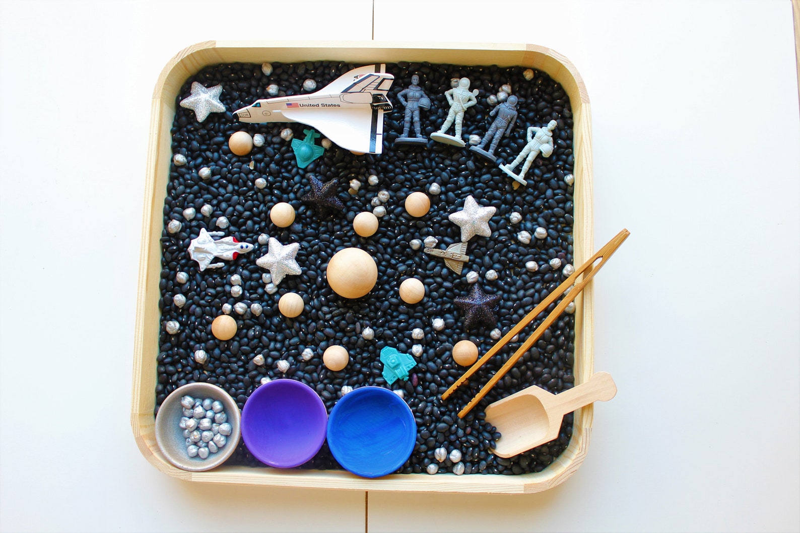 Space Sensory Bin Sensory Box Astronaut Sensory Tray Gift | Etsy