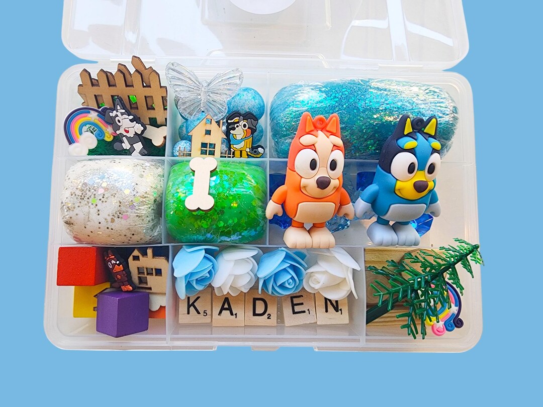 Bluey Playdough Kit, Bluey Sensory Bin, Preschool Christmas Gift ...
