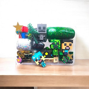 Mine Craft Playdough Kit, Minecraft Birthday Gift, Preschool Christmas ...