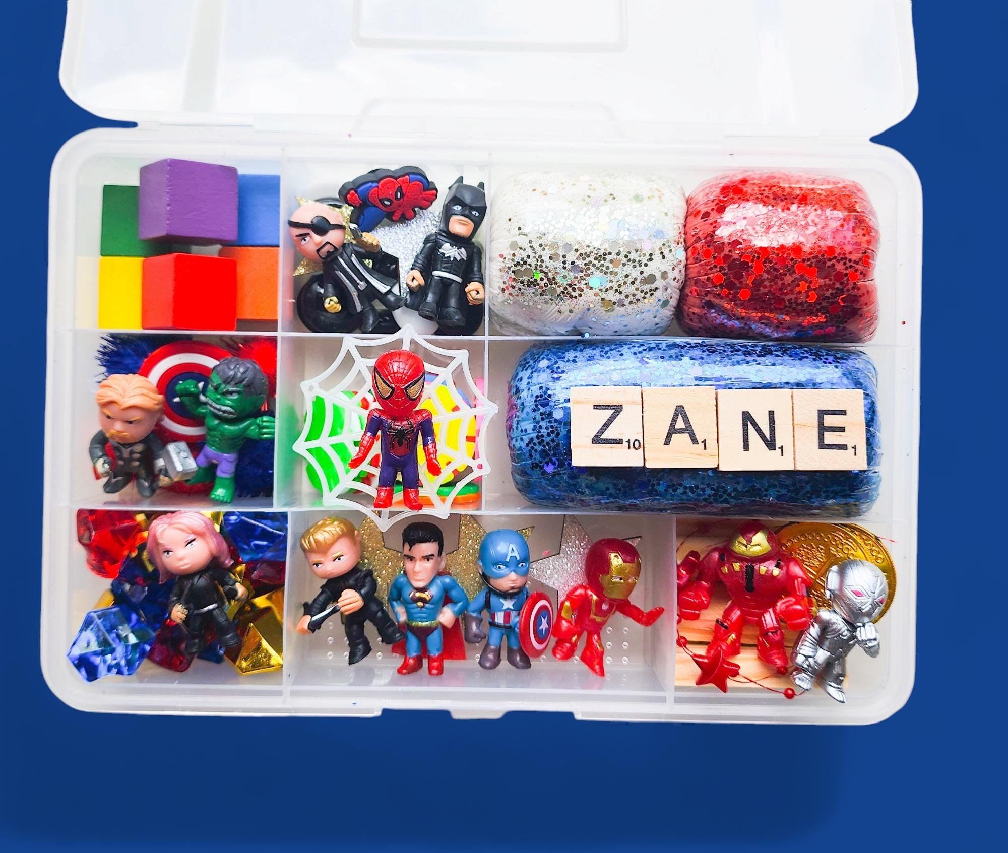 Superhero Playdough Kit, Gamer Sensory Kit, Kids Superhero Easter Gift ...