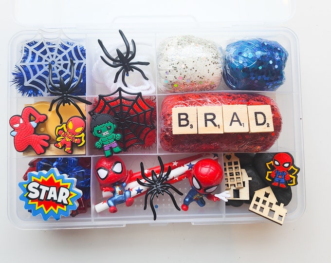 Amazing Super Hero Sensory Playdough Kit, Play Dough Kit, Busy Box ...