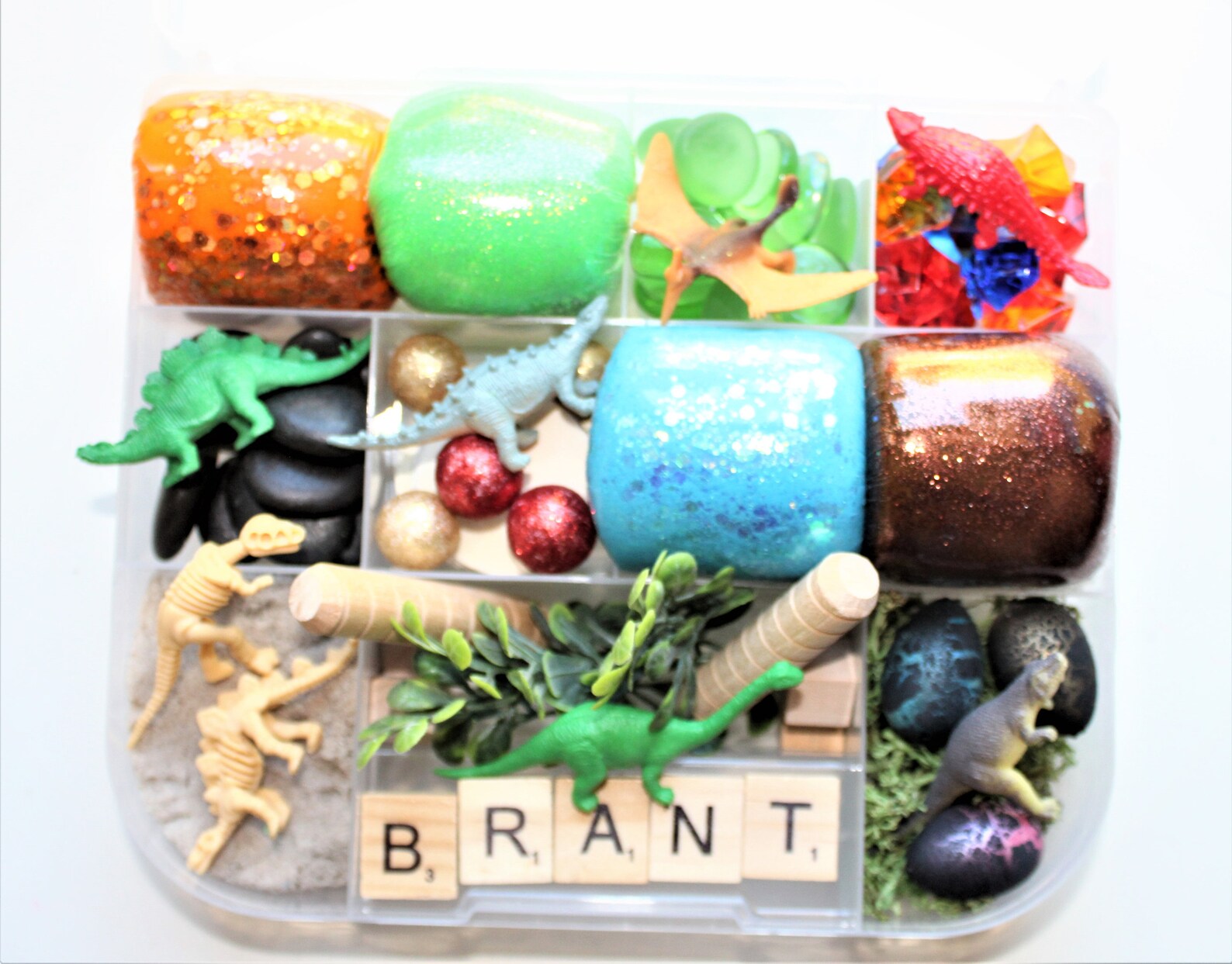 Dinosaur Playdough Kit Dinosaur Sensory Bin Sensory Play - Etsy
