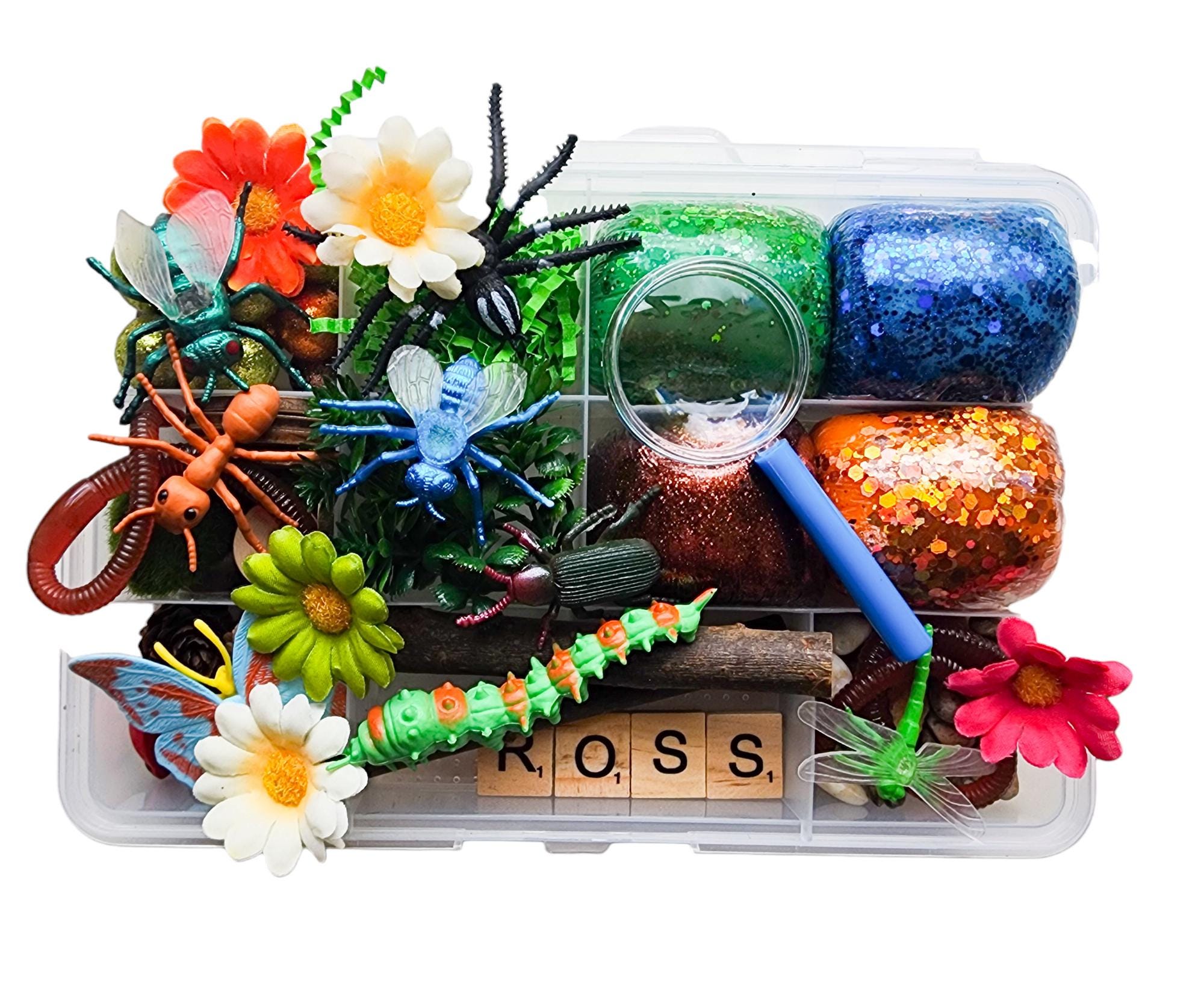 Bug Playdough Kit, Insect Sensory Bin, Sensory Play, Kids Playdough ...