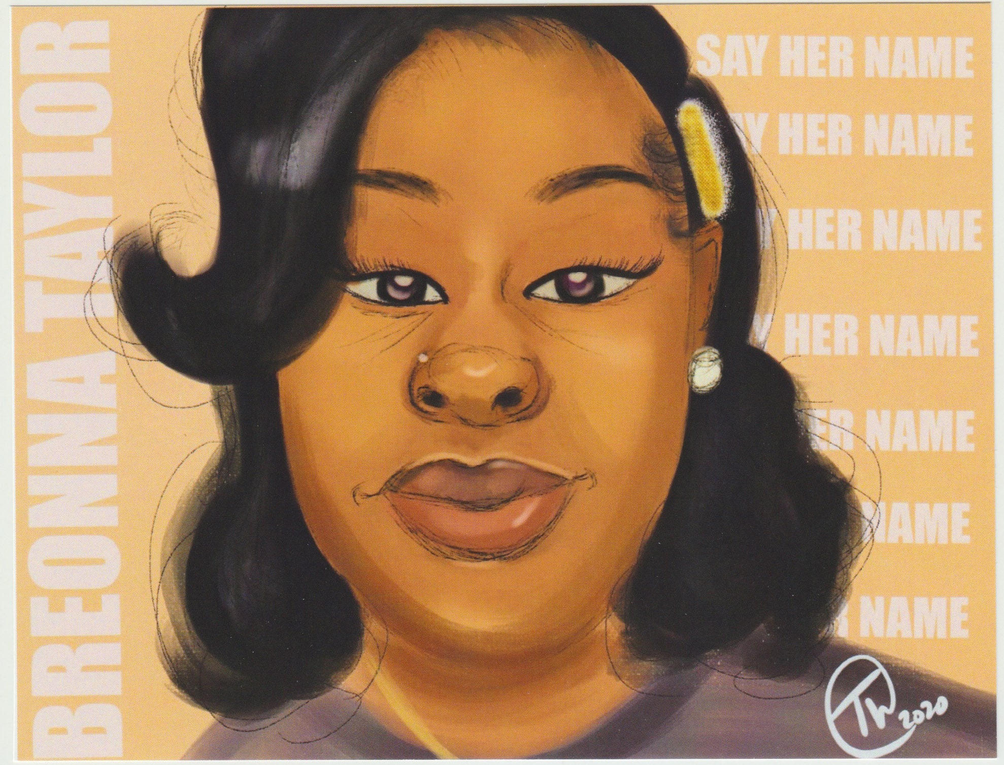 Say Her Name- Breonna Taylor Tribute Print by Taylor's Comics - Etsy